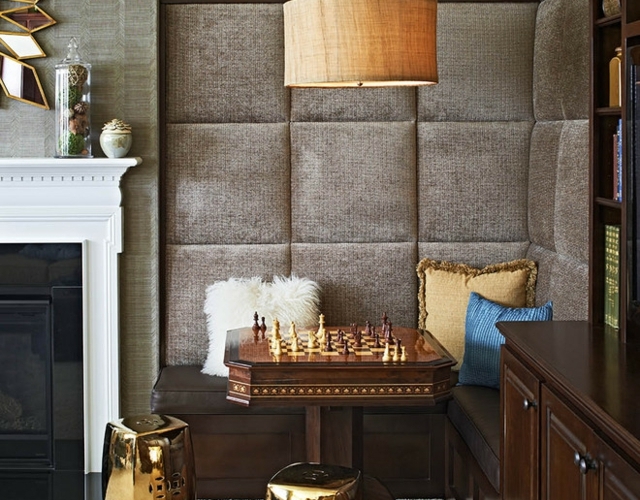 Wand mit Stoff bespannen - Deko mit Textilien verschönert das Interieur