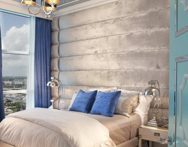 Wand mit Stoff bespannen - Deko mit Textilien verschönert das Interieur