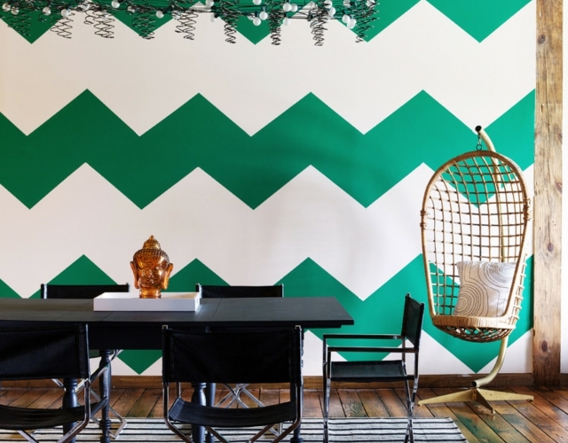 Wandmuster Ideen – Geometrische Formen streichen