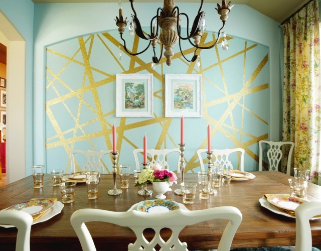 65 Wand streichen Ideen - Muster, Streifen und Techniken mit Farbe