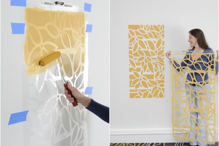 65 Wand streichen Ideen - Muster, Streifen und Techniken mit Farbe