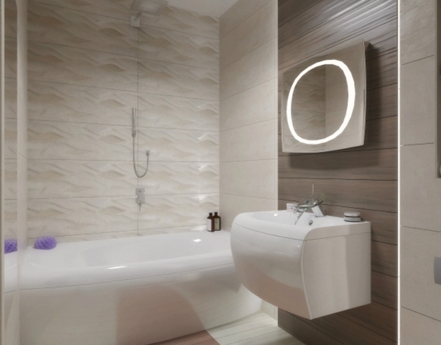 Badewanne mit Dusche intergriert - 32 Raumsparideen für ein kleines Bad