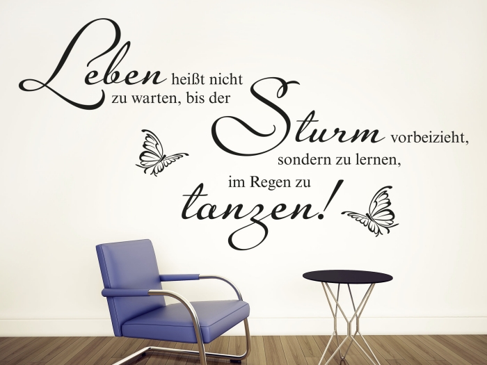 Wandtattoo Sprüche verwandeln Ihre Räume zu Kunstwerken