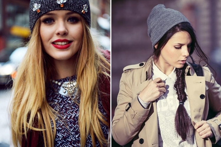 Frisuren für Mützen - 25 Ideen für schöne Haarstylings