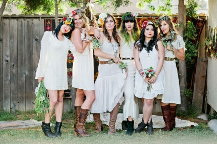 Boheme Braut Party in einem Garten - Ein traumhafte Idee