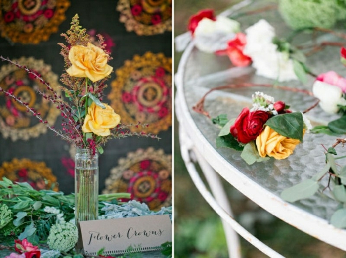 Boheme Braut Party in einem Garten - Ein traumhafte Idee