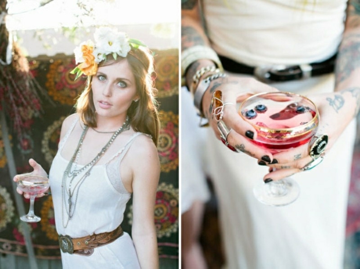 Boheme Braut Party in einem Garten - Ein traumhafte Idee