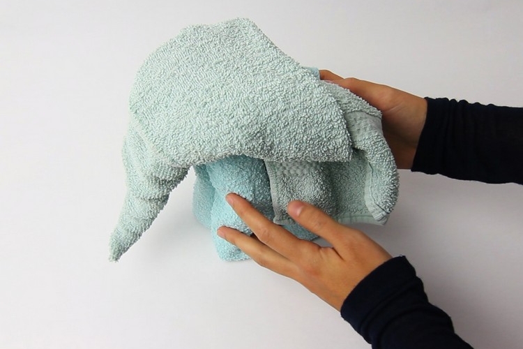 Handtuch falten als Geschenk - 18 Ideen für beliebte Tiere und Figuren