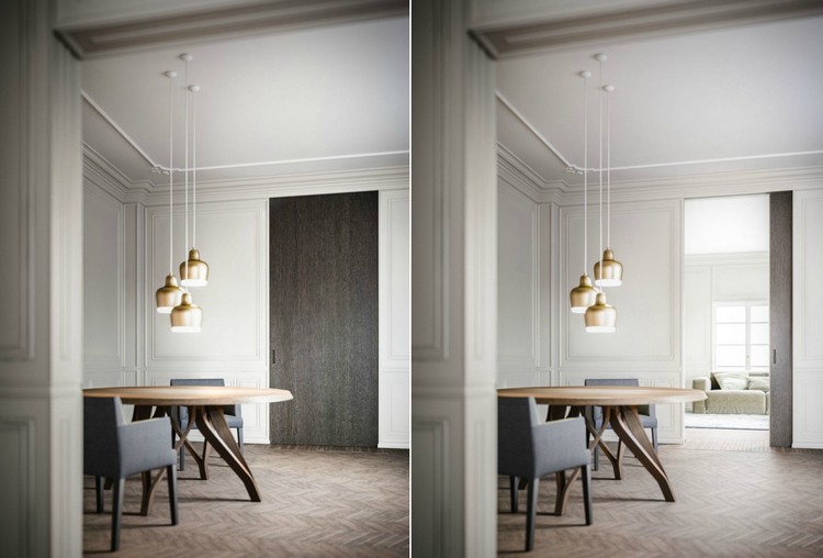 Flächenbündige Türen mit originellem Design für ein modernes Interieur