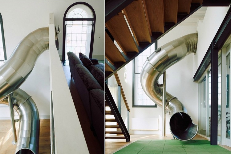 Schöne Wohnideen mit Indoor Rutsche für eine ausgefallene Einrichtung