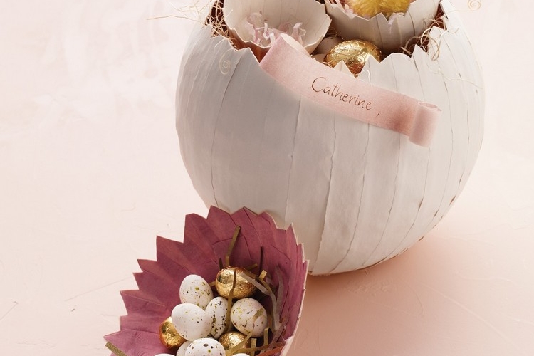 Osternest basteln als eine schöne Deko zu Ostern - 22 kreative Ideen