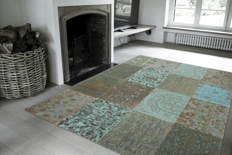 Patchwork Teppich als dekoratives Accessoire - 30 bunte & neutrale Ideen