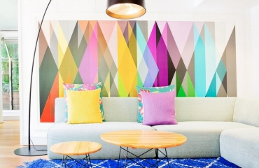 Wand mit Stoff bespannen - Deko mit Textilien verschönert das Interieur