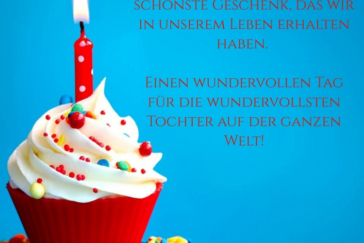 Geburtstagswünsche für Tochter - 40 Sprüche, Gedichte & Glückwünsche