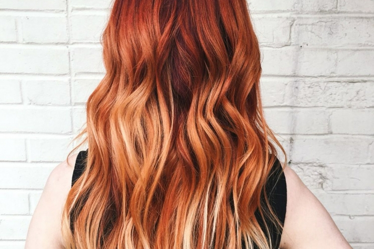 Balayage Rot ist die Trendfarbe für den Herbst- 40+ schöne Inspirationen!