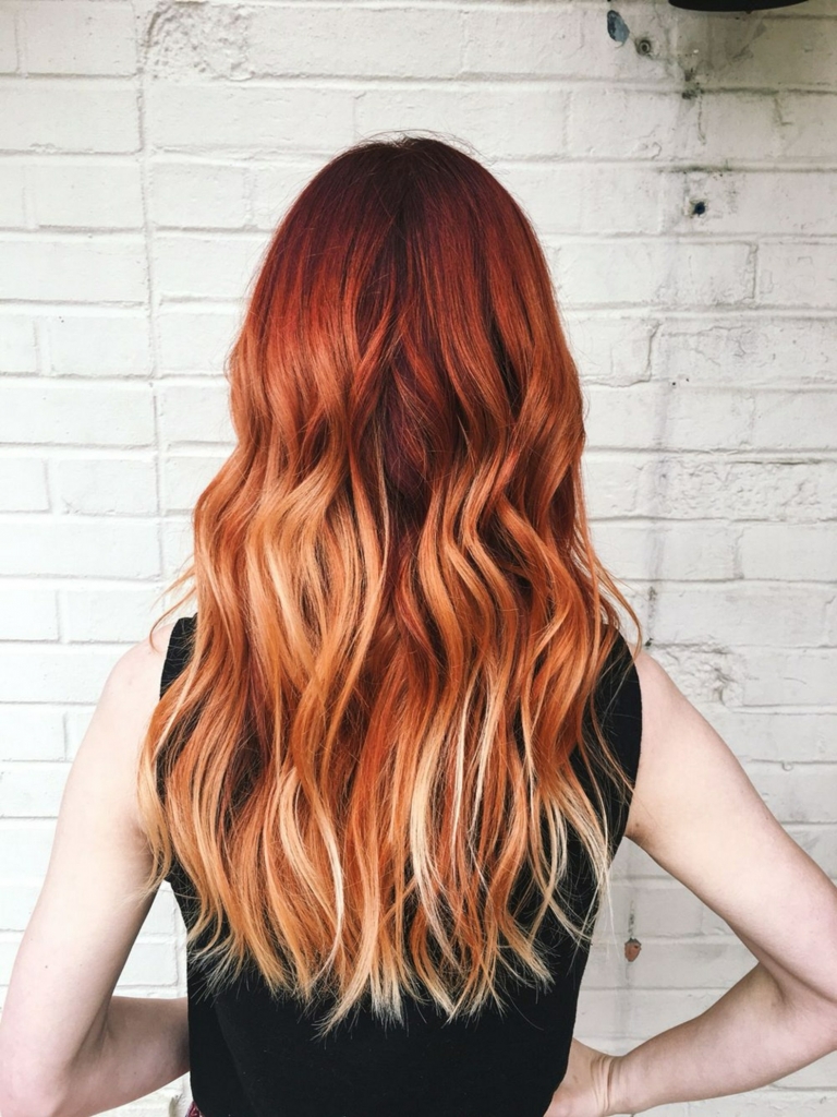 Balayage Rot ist die Trendfarbe für den Herbst- 40+ schöne Inspirationen!