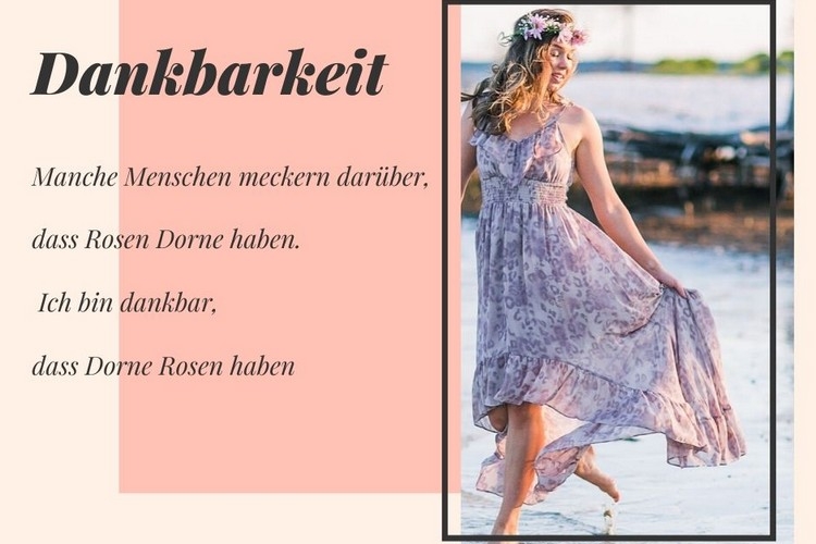 Dankbar sein: Sprüche und Zitate auf Bilder, die Kraft geben