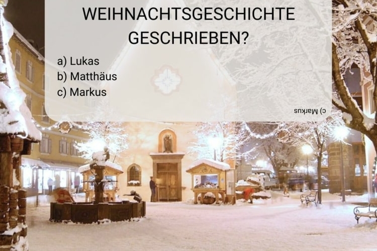 Weihnachtsquiz mit Lösungen - Spielend Neues lernen!