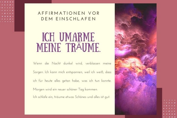 Affirmationen vor dem Einschlafen: 30 positive Weisheiten